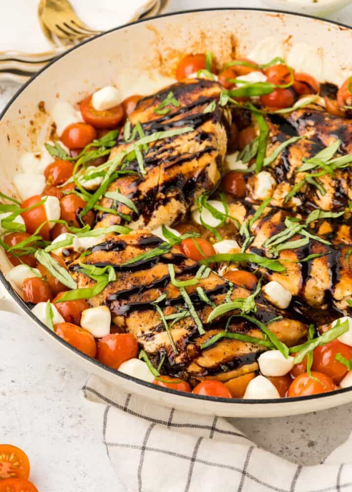 Caprese Chicken Skillet | Living Chirpy