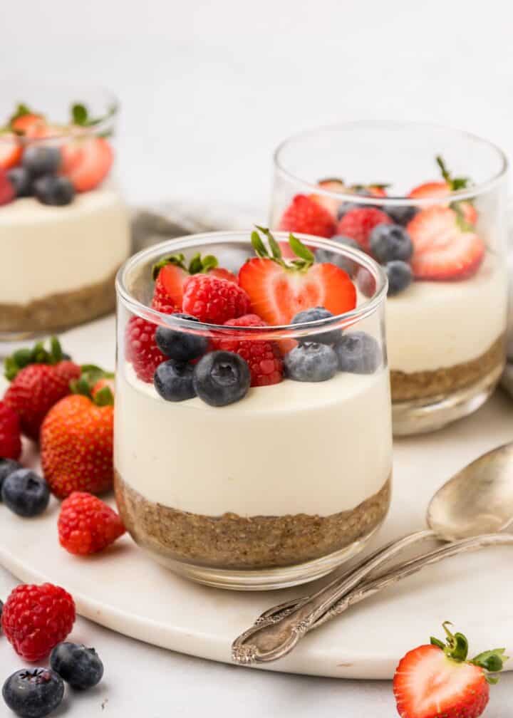 No-Bake Cheesecake Cups | Living Chirpy