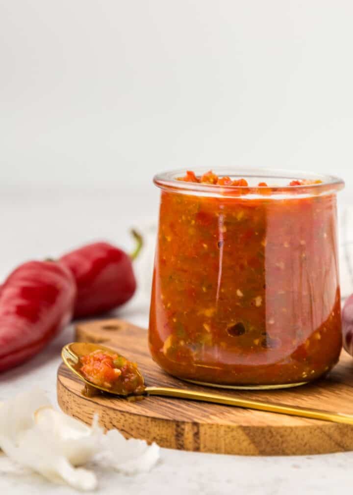 Red Pepper Relish | Living Chirpy