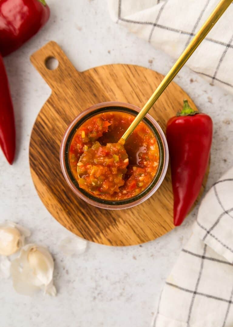 Red Pepper Relish | Living Chirpy