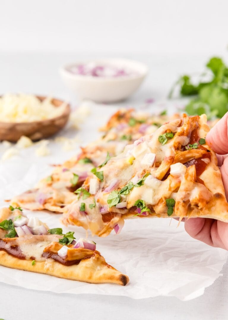 BBQ Chicken Flatbread | Living Chirpy