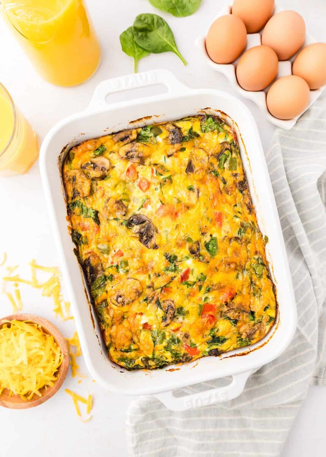 Veggie Breakfast Casserole | Living Chirpy