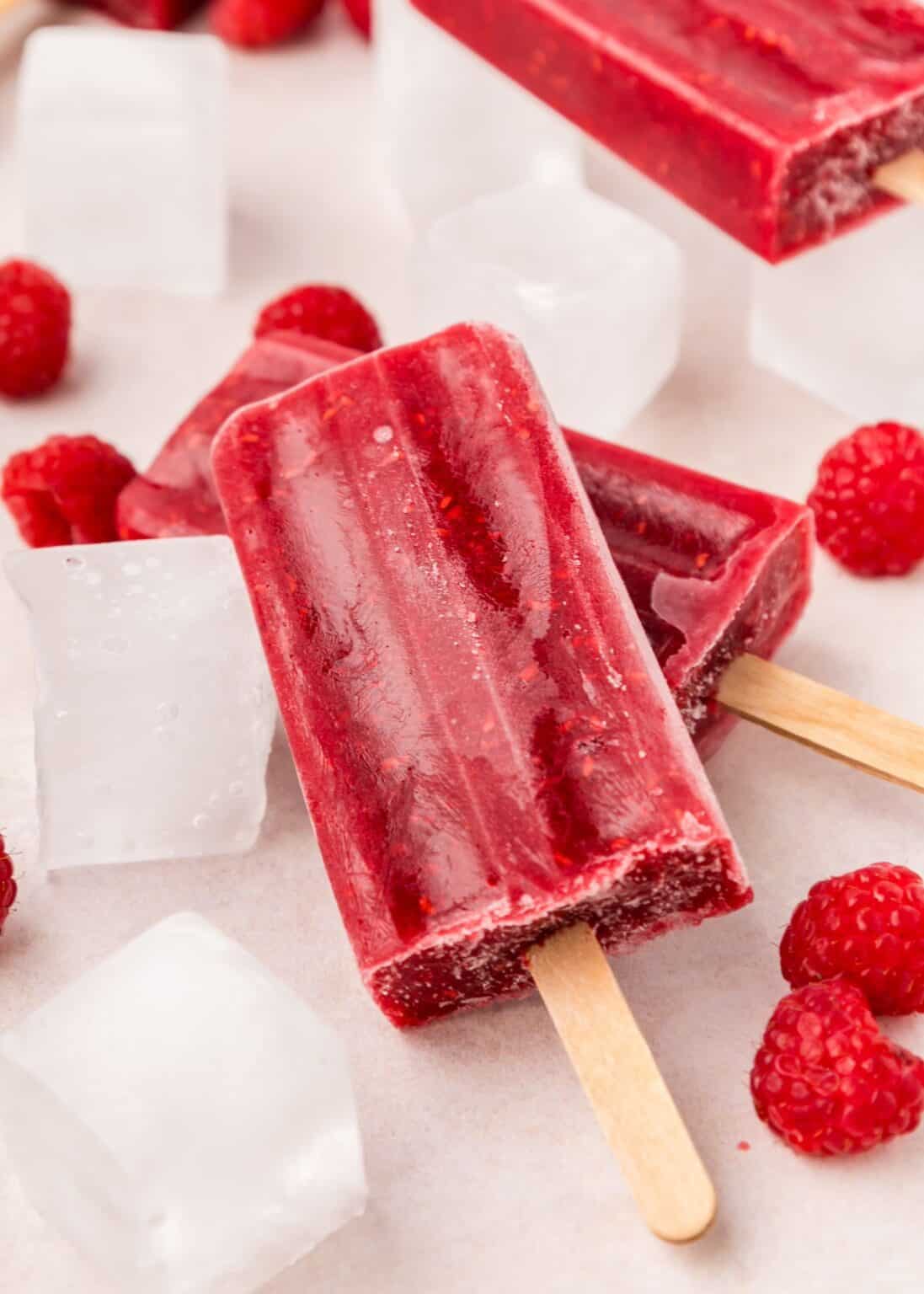 Raspberry Popsicles | Living Chirpy