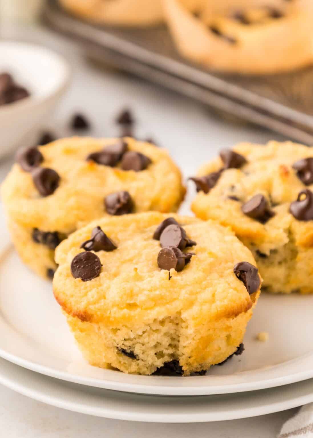 Healthy Chocolate Chip Muffins | Living Chirpy