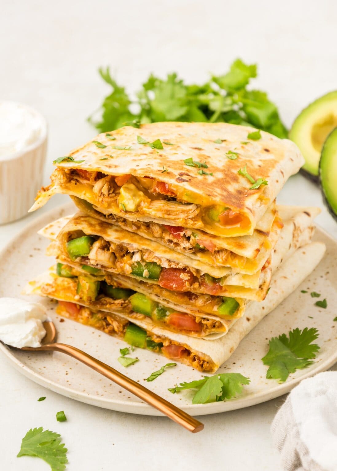 Chicken Quesadillas | Living Chirpy