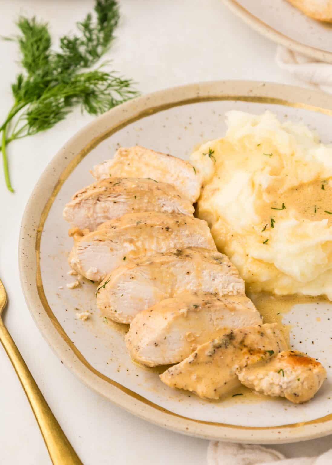 Dijon Dill Chicken | Living Chirpy