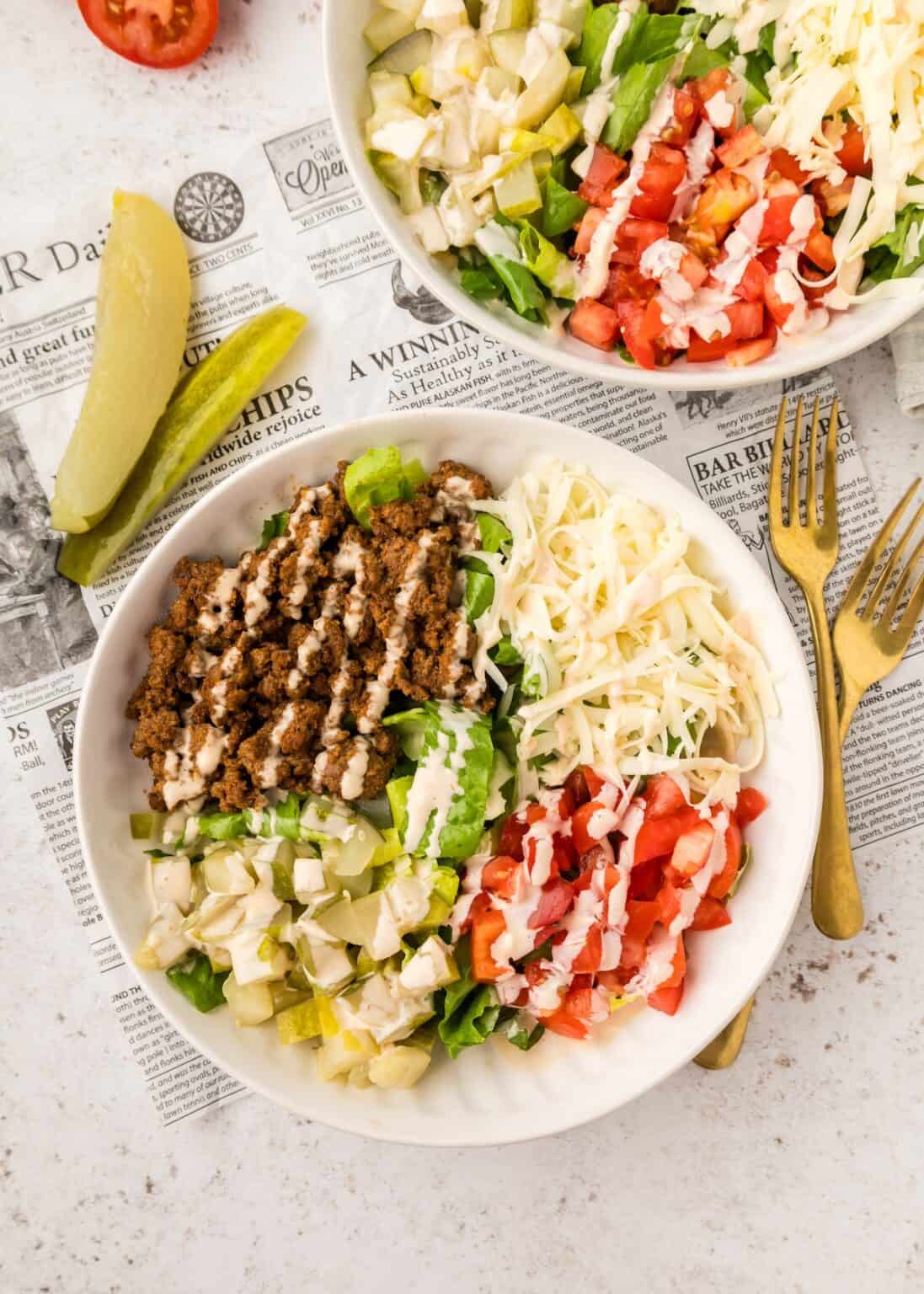 Cheeseburger Salad | Living Chirpy