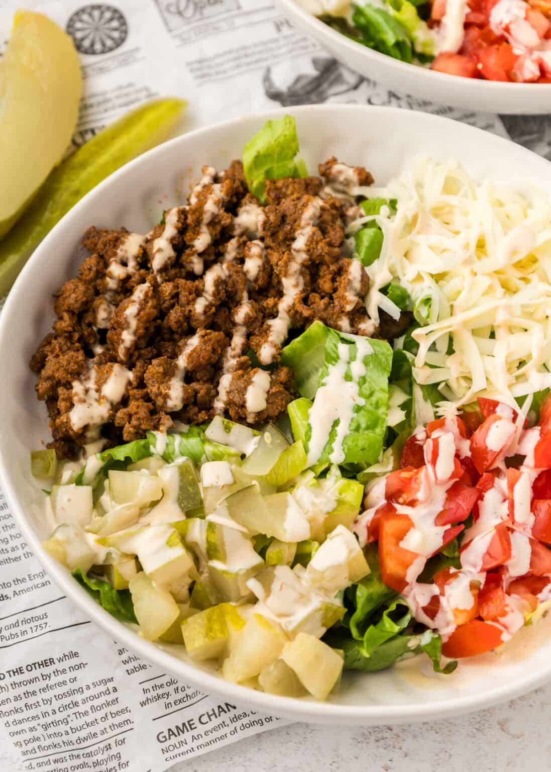 Cheeseburger Salad | Living Chirpy