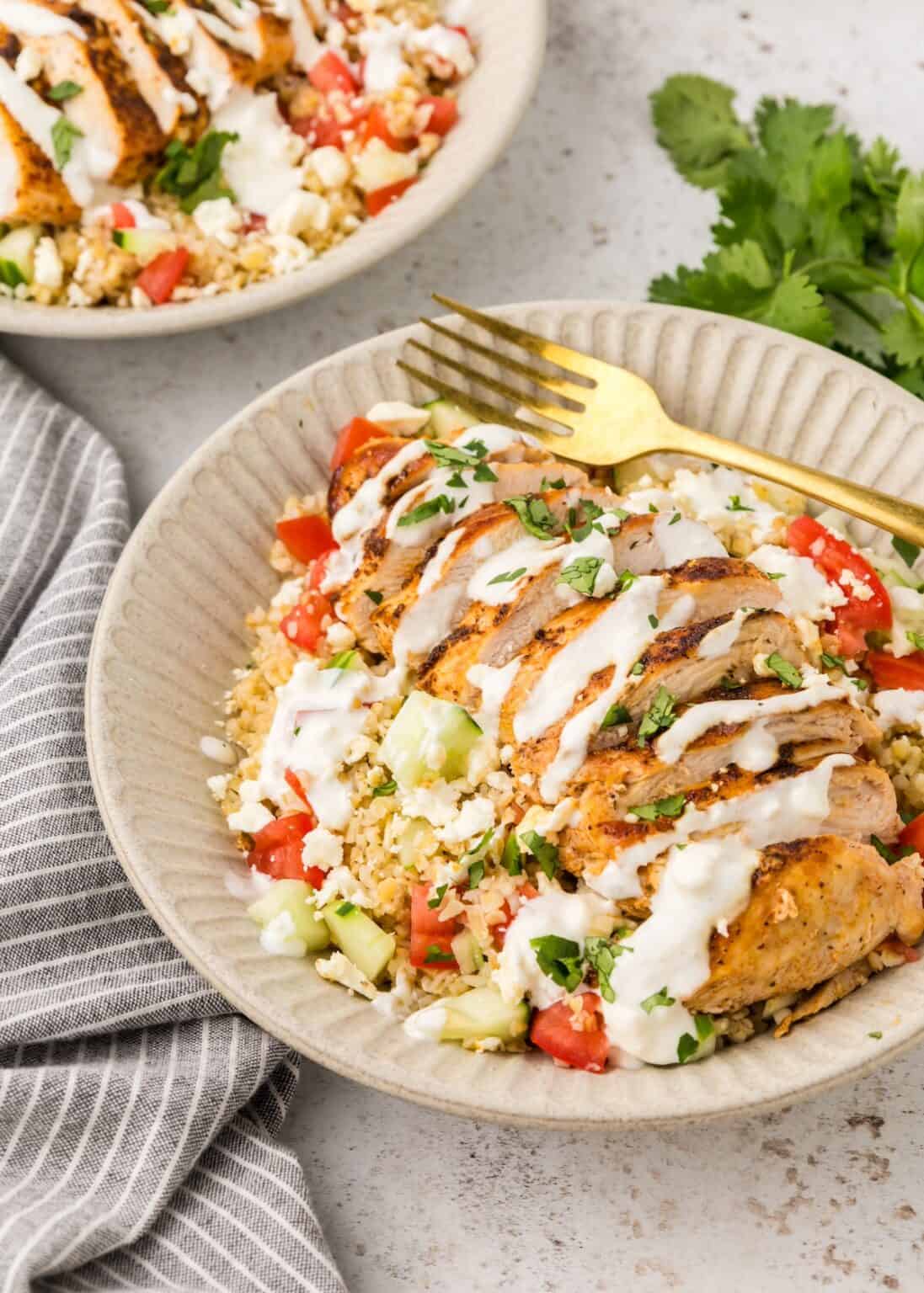Chicken Tabbouleh | Living Chirpy