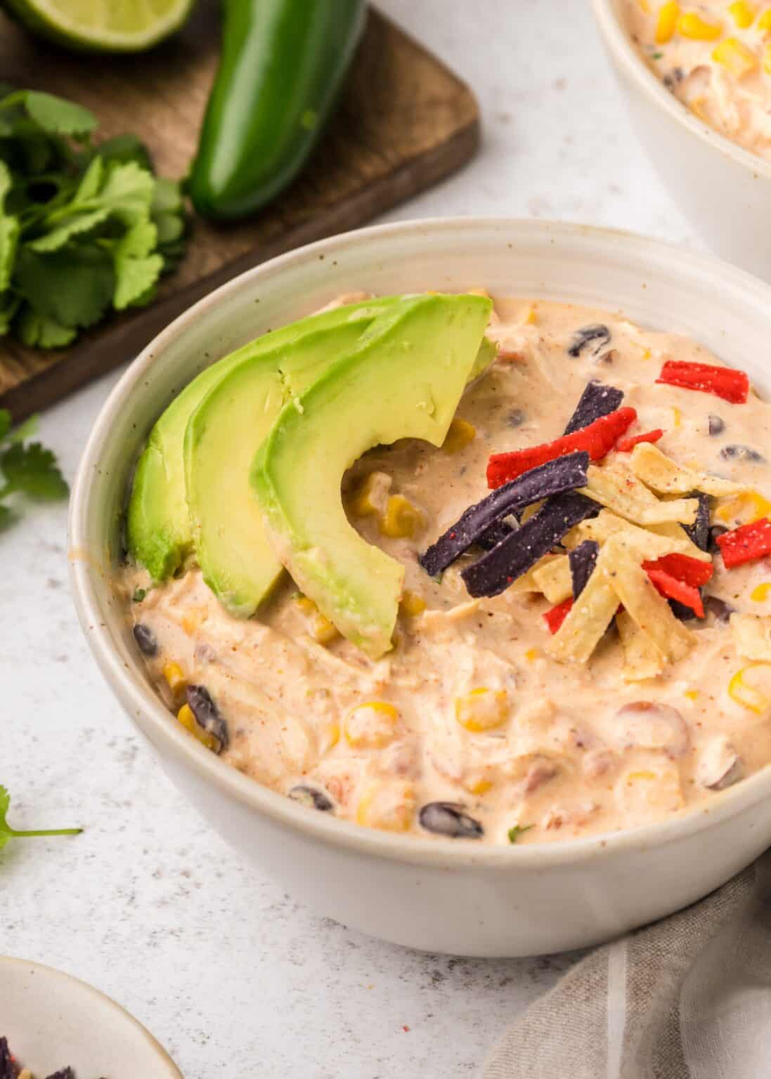 Crockpot White Chicken Chili | Living Chirpy