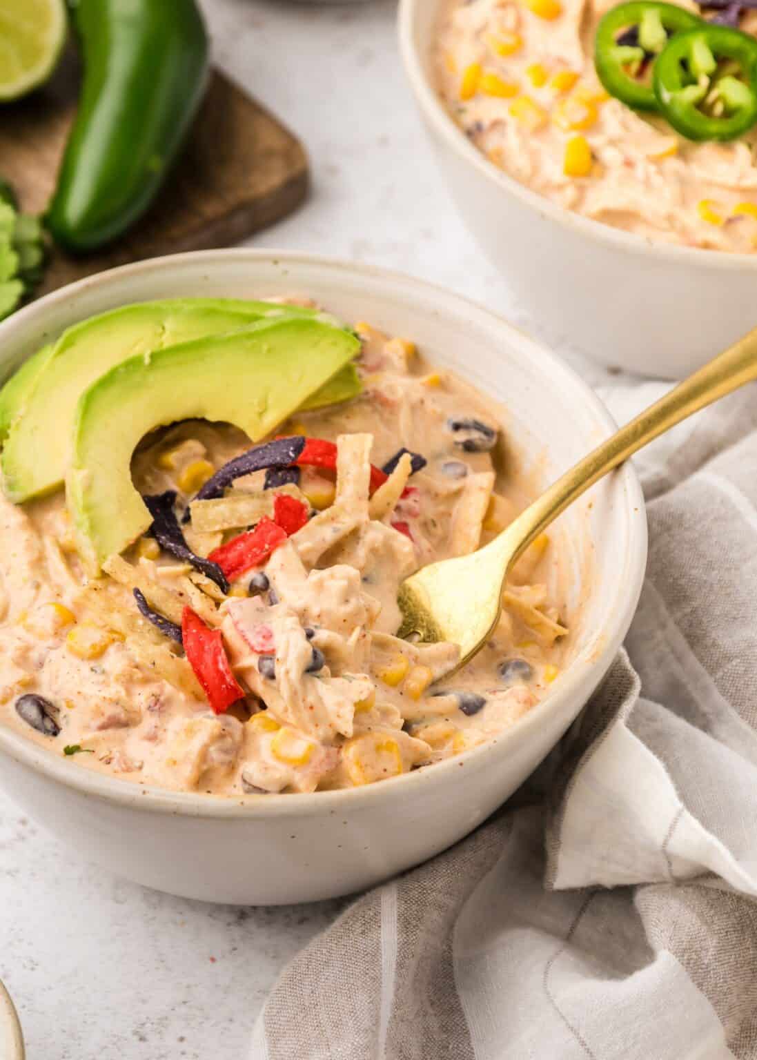 Crockpot White Chicken Chili | Living Chirpy