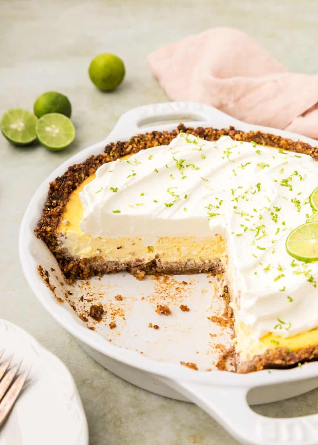 Healthy Key Lime Pie | Living Chirpy