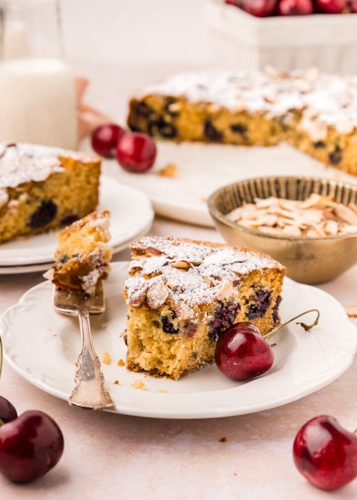 Cherry Almond Cake | Living Chirpy