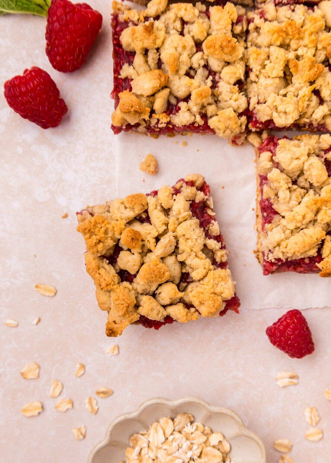 Gluten-Free Raspberry Bars | Living Chirpy