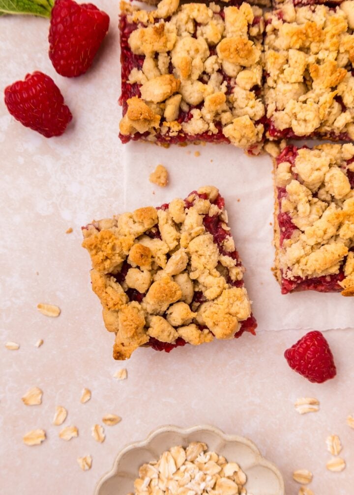 Gluten-Free Raspberry Bars | Living Chirpy