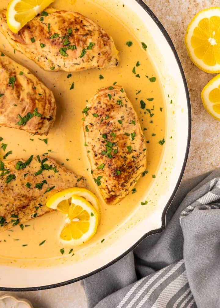 Creamy Lemon Chicken | Living Chirpy