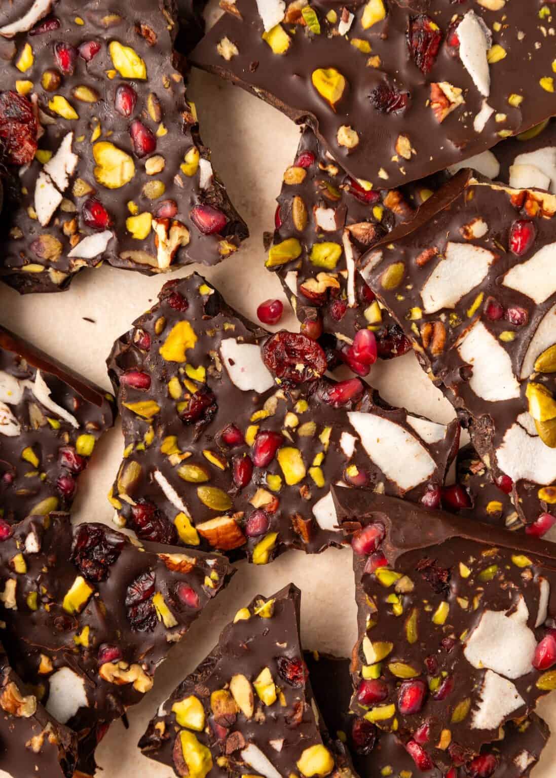 Dark Chocolate Bark | Living Chirpy