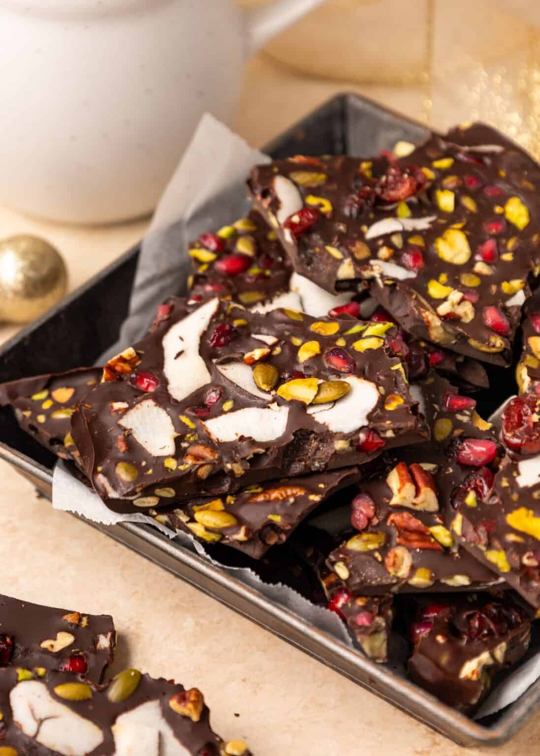 Dark Chocolate Bark | Living Chirpy