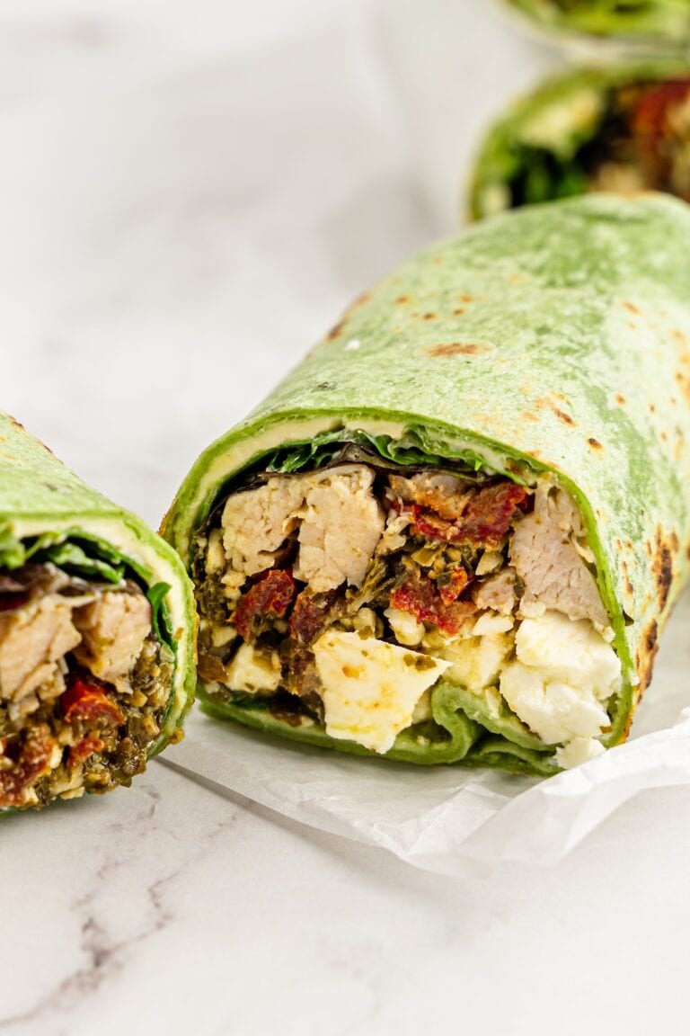 Chicken Pesto Wrap | Living Chirpy